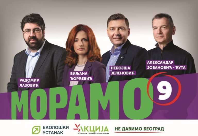 Izborna lista - MORAMO